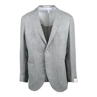 L.B.M. 1911 L.b.m. 1911, Homme, Vestes, Gris, Taille: 5XL Giacca Stondata