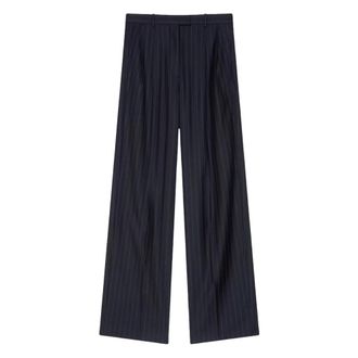 Givenchy Hose mit doppelten Bundfalten - - Trousers - Damen - Blau - XS