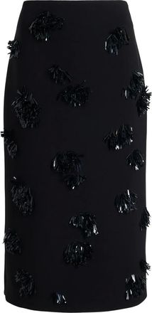 Proenza Schouler jupe Moira à broderies - Noir