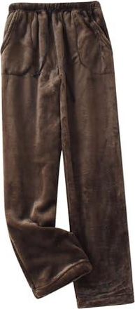 Generic Pyjama Femme Polaire Pantalon Chaud Hiver Taille Haute Chauds Int&eacute;rieur Feminine Mode Confortables Automne Hiver Amples en Velours &eacute;lastiques Pantalon