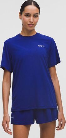 lululemon T-Shirt dentraînement en jersey Graphic pour Femmes - Bleu - Taille 10