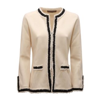 D.exterior Schlanke Wolljacke - - Jackets - Damen - Wei&szlig; - L