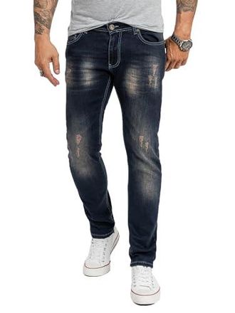 Rock Creek Rock Creek M21 Pantalon en jean stretch pour homme Coupe basique ajust&eacute;e Taille W29 &agrave; W40, 36W x 32L