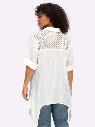 Sheego Klassische Bluse Halbarm-Bluse Kurzarm