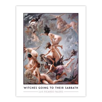 Artery8 Luis Ricardo Falero Witches Going To Their Sabbath Living Room Unframed Wall Art Print Poster Home Decor Premium