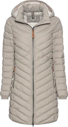 Camel Active Mantel mit Fischgratmuster - - Coats - Damen - Beige - 4XL