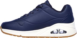 Skechers Damen UNO Stand On Air Sneakers, Navy Durabuck/Mesh, 37.5 EU