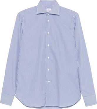 Borriello chemise en coton à rayures - Bleu