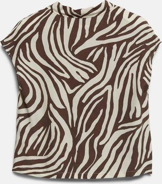 s.Oliver Blusentop Bluse &Auml;rmellose Viskose-Bluse mit V-Ausschnitt