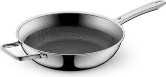 WMF Profi Resist Schmorpfanne 28cm Induktion, hoch, Mehrschichtmaterial beschichtet, hoher Rand, Wabenstruktur, Edelstahlgriff, backofenfest