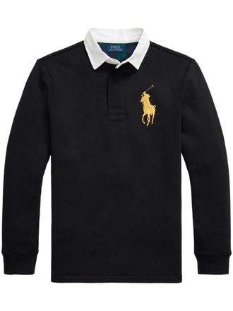 Polo Ralph Lauren polo à motif Polo Pony - Noir