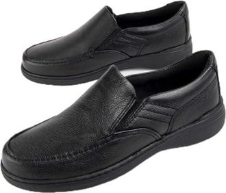 Purapiel Mocassins en cuir pour homme Confore12 102725, Noir, 42 EU
