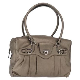 Ferragamo Pre-owned Lederhandtasche - - Pre-owned - Damen - Braun - ONE SIZE