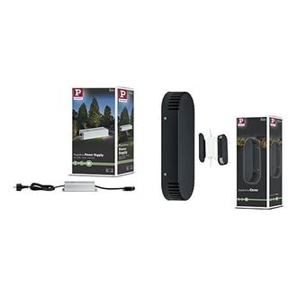 Paulmann 988.50 Outdoor Plug & Shine Power Supply & 939.04 Outdoor Plug & Shine Cover Kunststoff 93904 Trafobox Aussenleuchten Zubeh&ouml;r