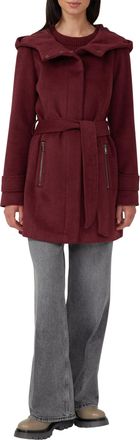 s.Oliver Wollmix-Mantel im Slim Fit mit Gürtel