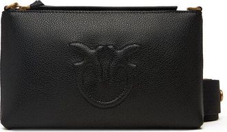Pinko Handtasche Flat Horizontal Mini AI 25-26 104277 A29Q Schwarz