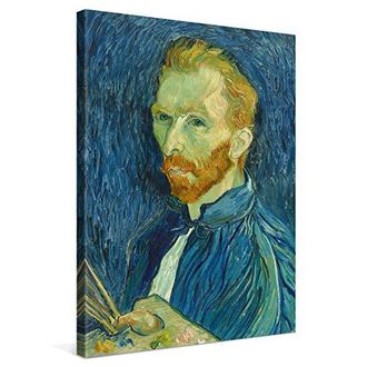Picanova Vincent Van Gogh Autoportrait 30x40cm - Photo sur Toile - Impression sur Toile Haut de Gamme - Image sur Toile pour Décoration Murale Moderne