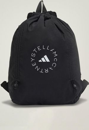 Stella McCartney Logo Gym Sack, Woman, Black/White