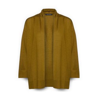 Elena Miro T-Shirt mit offener Vorderseite und lockerer Passform - - Knitwear - Damen - Gr&uuml;n - XL