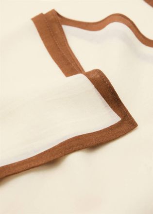 Mango Einstecktuch aus Wollgewebe ecru - Damen - Einheitsgr&ouml;&szlig;e - MANGO