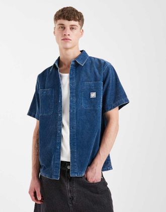 Santa Cruz Jimi - Kurz&auml;rmliges Hemd in Petrol-Blau