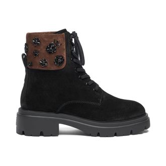 Stuart Weitzman Hudson Lite Schn&uuml;rstiefelette - - Shoes - Damen - Schwarzk - 35 EU