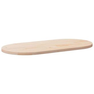 vidaXL Dessus de table 110x55x2,5 cm bois de pin massif ovale