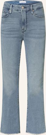 Good American Good American Cropped Jeans Good Legs Straight Split Pockets blau