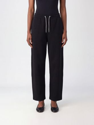 Alexander Wang Pantalon de jogging en coton &agrave; jambe droite avec cordon de serrage