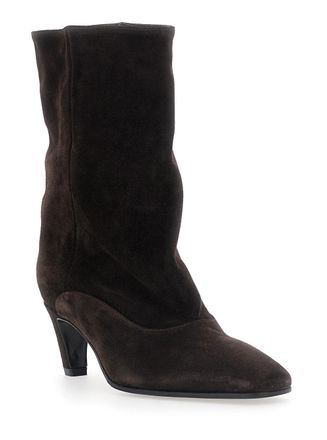 Strategia Womens Ankle Boot Amber Brown Leather