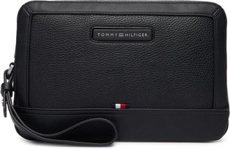 Tommy Hilfiger Kosmetiktasche Tommy Hilfiger Th Central Pouch AM0AM13953 Schwarz