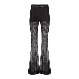 Nina Ricci Femme, Pantalons, Noir, Taille: 42 FR Pantalon &Eacute;vas&eacute; en Dentelle de Chantilly