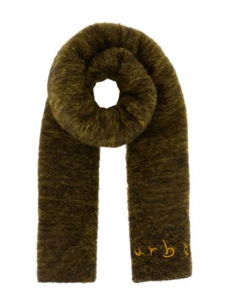 Burberry &eacute;charpe &agrave; logo brod&eacute; - Marron