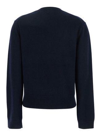 Toteme Womens Blue Cashmere V Neck Sweater Tops Top