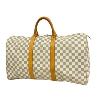 Louis Vuitton unisex, Pre-owned, Blanc, Taille: ONE Size Pre-owned Keepall 50 Boston Bag