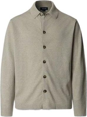 Fa&ccedil;onnable Cardigan col classique en maille de coton