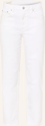 GANT Straight Jeans Cropped Straight weiss
