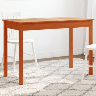 vidaXL Table &agrave; manger marron cire 110x55x75 cm bois massif de pin