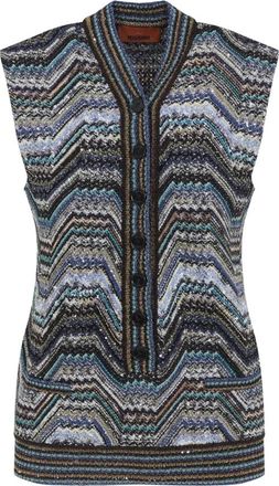 Missoni Femme, Pulls, Multicolore, Taille: 34 FR Serafino Caperdoni Knit Vest