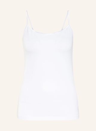 Boviva Boviva Top Mit Schmucksteinbesatz weiss