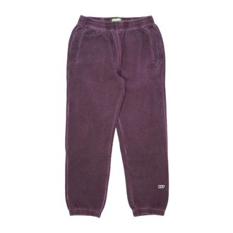 HUF Fleece-Trainingshose in Wein - - Trousers - Herren - Rot - XL