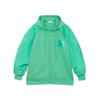 Patrizia Pepe Femme, Sweatshirts et sweats &agrave; capuche, Vert, Taille: 36 FR SweaT-shirt Zipp&eacute;