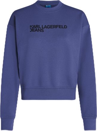 Karl Lagerfeld Regular Essential Logo Sweat, Skipper Blue, L