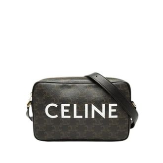 Celine Sac bandouli&egrave;re Pre-owned en toile - Femme - Pre-owned - Brun - Taille: ONE Size