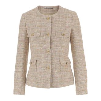 Tagliatore Femme, Vestes, Beige, Taille: 44 FR Jodie Tweed Jacket