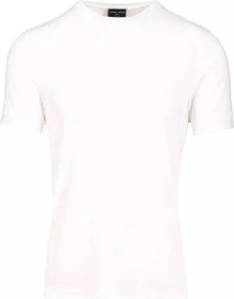 Giorgio Armani Homme, Tops, Blanc, Taille: XL T-shirt Icon &agrave; col rond