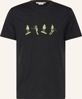 Icebreaker T-Shirt mer150 Tech Lite Snow Aus Merinowolle schwarz