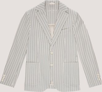Circolo 1901 Jacket Multicolor Striped Arona Oxford Arona Oxford / 48