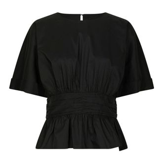 Neo Noir Femme, Blouses et Chemises, Noir, Taille: 44 FR Blouse Annegret Poplin