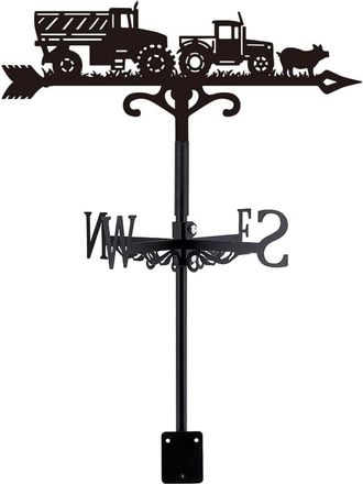 Generic Wetterfahnen, Dekorative Dachwetterfahne Aus Metall, Windmessger&auml;T F&uuml;R Den Au&szlig;Enbereich, Windrichtungsanzeiger F&uuml;R Garten, Bauernhaus, Eisen(M)